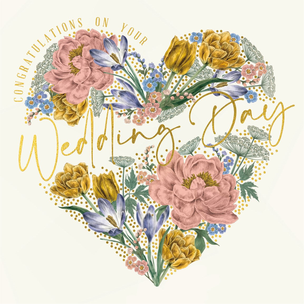 Congratulations on Your Wedding Day Greetings Card – Olive and Myrtle